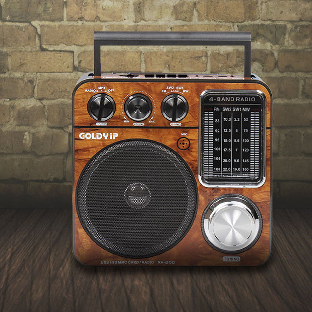 Full Band Elderly Retro Radio Antique Desktop – Absolute Level Up