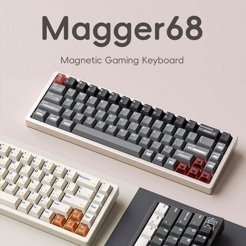 Magnetic White Porcelain Jade 68 Key Aluminum Tuo Keyboard – Absolute ...